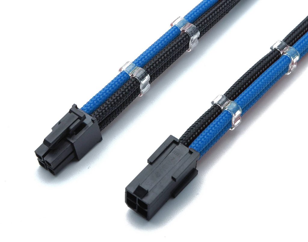 4 Pin ATX / CPU / EPS Sleeved Extension Cable – Shakmods